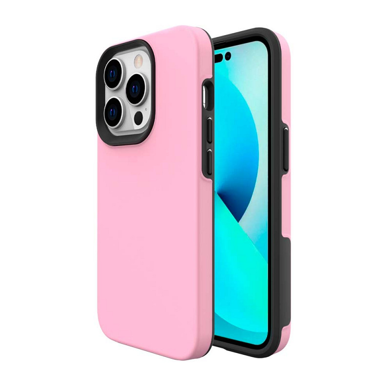 Double Lux Case iPhone 14 Pro Rosa - Capa Antichoque Dupla - iWill ...